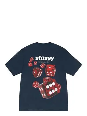 StÜssy Rollers Tee Shirt - Navy Blue