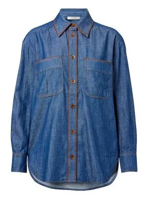 Zimmermann Ascension Denim Shirt - Blue