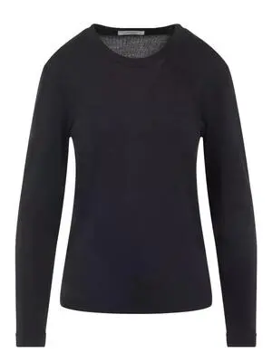 LEMAIRE Ribbed Crew-neck Top - Blue