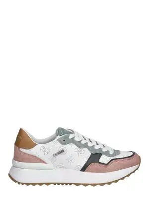 Guess Logo Platform Sneakers - White