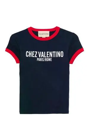 Valentino Garavani Chez Print T-shirt - Blue