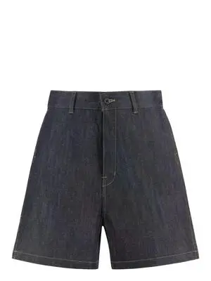 Rick Owens Contrast-stitching Shorts - Blue