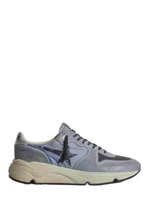 GOLDEN GOOSE Running Sole Star-embellished Sneakers - Blue