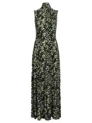 Proenza Schouler White Label Floral Maxi Dress - Black