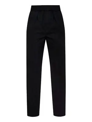 Isabel Marant Virgin-wool High-rise Trousers - Black