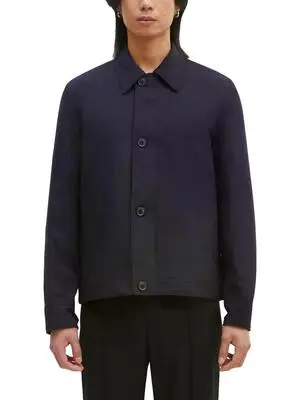 Paul Smith Button-fastening Wool Shirt Jacket - Blue