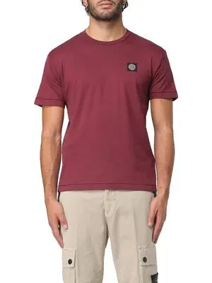 Stone Island T-shirt Men Burgundy