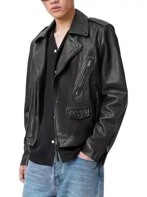 ALLSAINTS Leather Jacket - Black