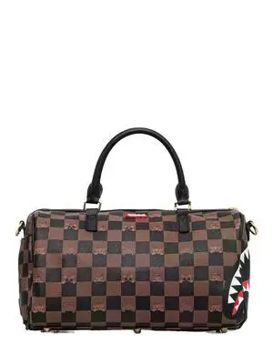 SPRAYGROUND Check-pattern Duffle Bag - Brown