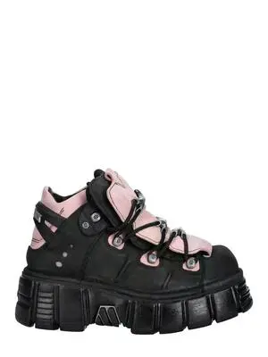 NEW ROCK M-106-c26 Lace-up Trainers - Black