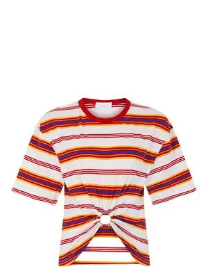 Rabanne Striped T-shirt - White