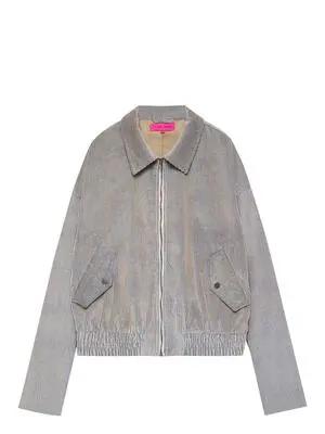 THE ELDER STATESMAN Wale Cord Jacket - Silver