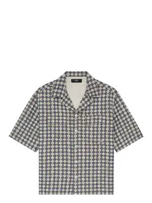 Amiri Ma Quad Boucle Camp Shirt - Blue
