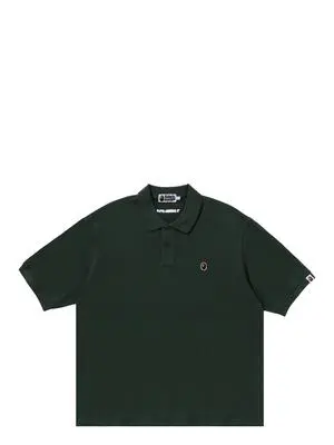 A BATHING APE One Point Relaxed Fit Polo Shirt - Green