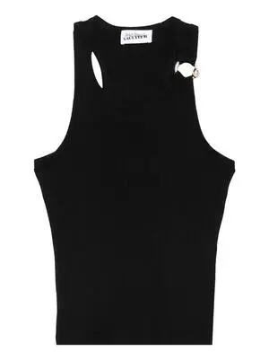 Jean Paul Gaultier Piercing Tank Top - Black
