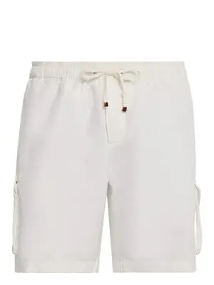 Brunello Cucinelli Cargo Bermuda Shorts - White