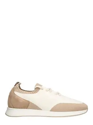 AURELIEN Active Knitted Low-top Trainers - Beige