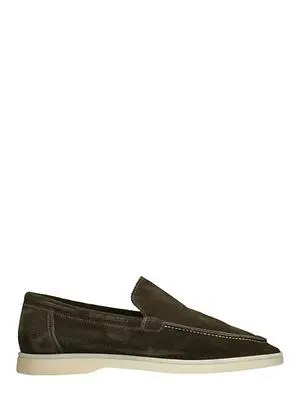 AURELIEN Yacht Suede Loafers - Khaki