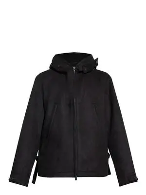 Y3 Hooded Zip-front Jacket - Black