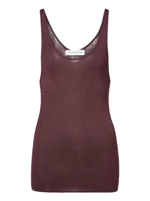 THE FRANKIE SHOP Rivo Knit Tank Top - Burgundy