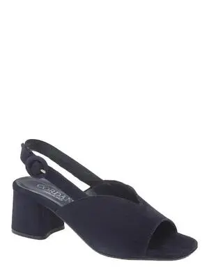 Cordani Pollette Slingback Sandal - Navy Suede