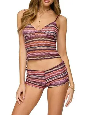 EDIKTED Stripe Crop Camisole - Mix