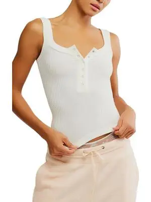 Free People Clean Slate Tank Top - Ivory