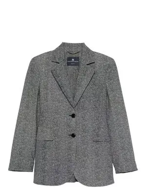 Ermanno Scervino Herringbone Blazer - Black