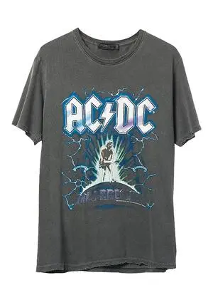 Junk Food Clothing Ac/dc Ballbreaker Vintage Tee - Vintage Black