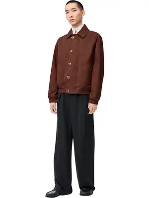 Loewe Cotton Jacket - Brown/dark Brown
