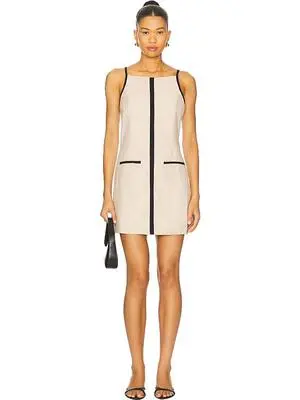 SOVERE / Refine Mini Dress - Beige & Black
