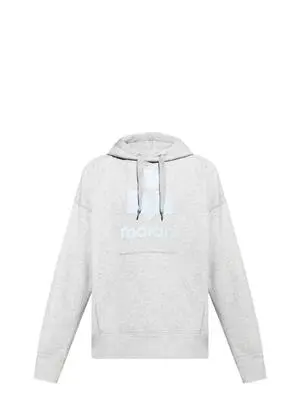 MARANT Logo-print Hoodie - Blue