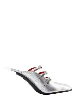CAREL 85mm Fatale Buckle-detail Pumps - Silver