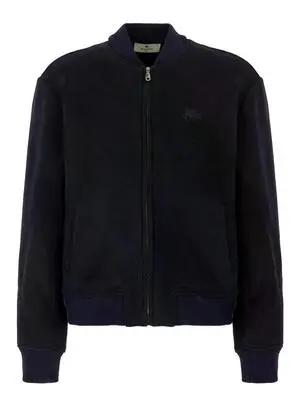 Etro Embroidered-logo Jacket - Blue
