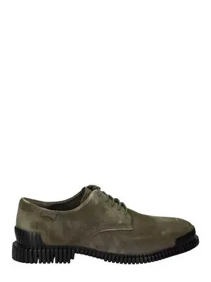 Camper Lace-up Suede Shoes - Green