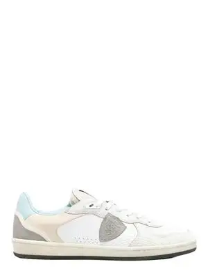 Philippe Model Leather Panel Sneakers - White