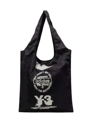Y3 Logo-print Tote Bag - Black