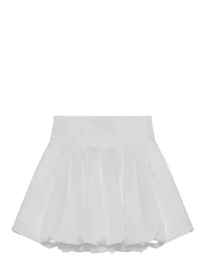 Simkhai Pippa Bubble-hem Mini Skirt - White
