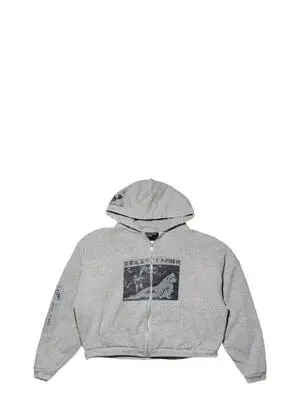 Enfants Riches Déprimés Assemblage Graphic-print Zip Hoodie - Grey
