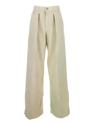 HAIKURE Pleated Wide-leg Jeans - Neutrals