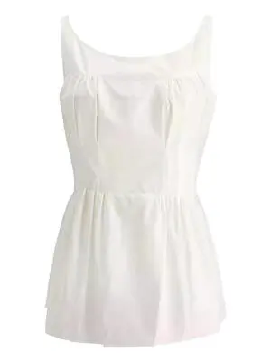 Aspesi Sleeveless Tie-waist Top - White