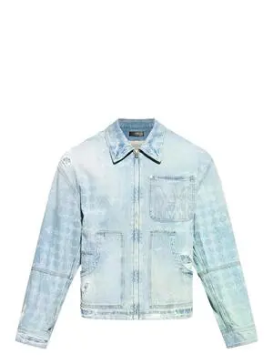 Amiri Distressed Denim Jacket - Blue