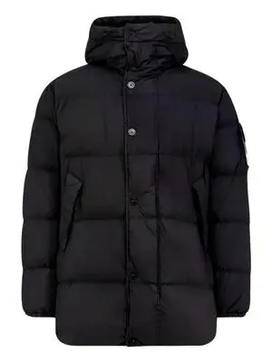 Stone Island Padded Hood Jacket - Black