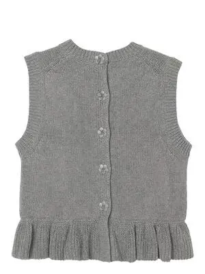 Cecilie Bahnsen Bill Ruffled Vest - Grey