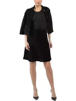 Dorothee Schumacher Textured Flared Mini Skirt - Black