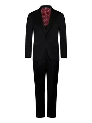 FRANZESE COLLECTION James Bond Pinstripe Peak-lapel Suit - Black