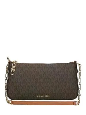 Michael Kors Monogram Chain-strap Bag - Brown