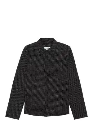 MAISON MARGIELA Polka-dot Long-sleeved Shirt - Black