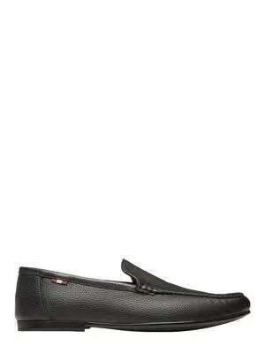 Bally Grained-leather Loafers - Black