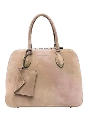 Ermanno Scervino Zip-fastening Suede Tote - Neutrals